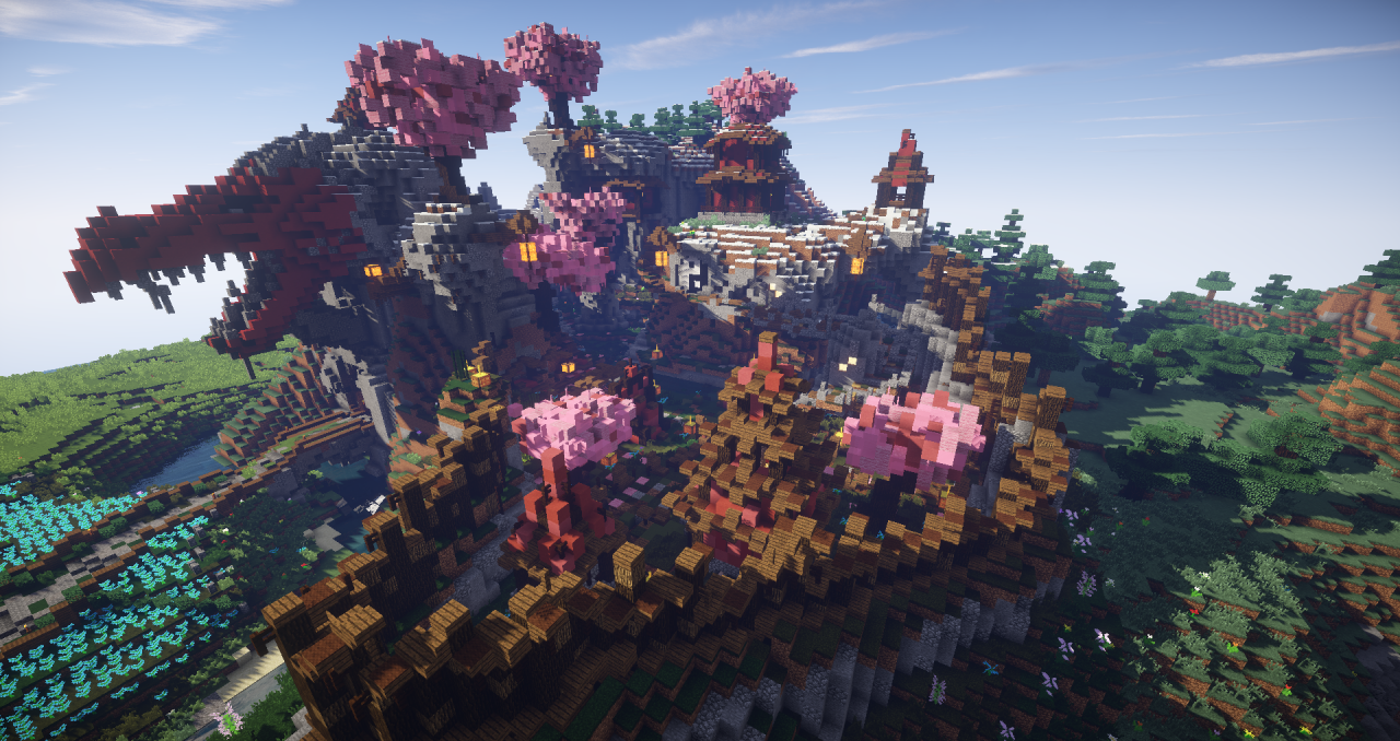 Battle Minigame et sept map Realms - Minecraft-France